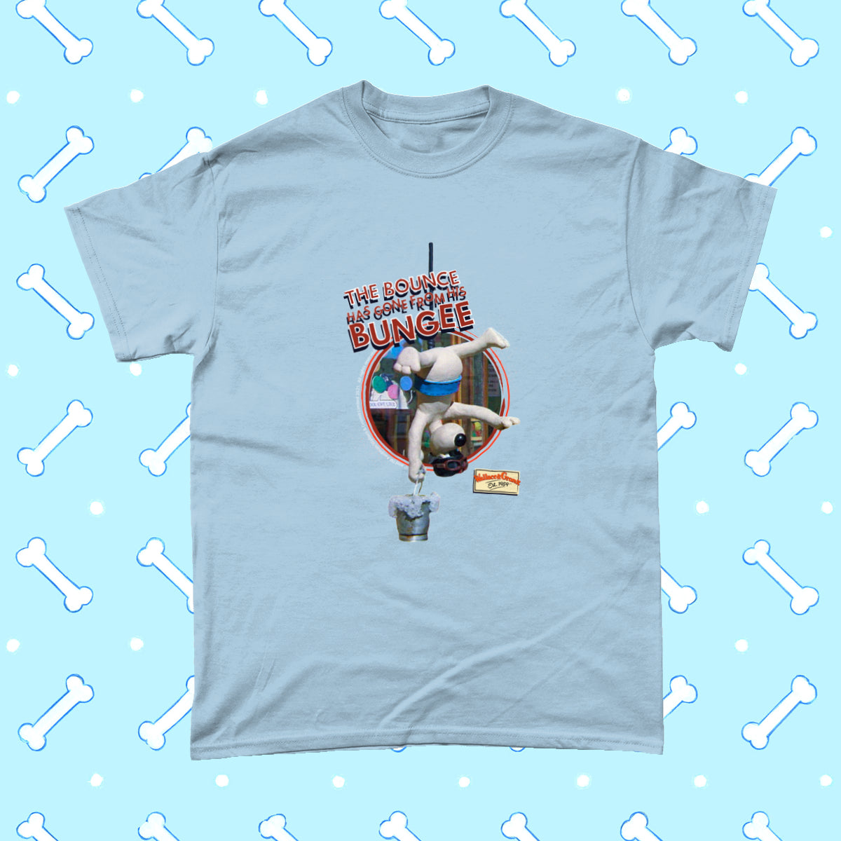Bungee Gromit T-shirt – Gromit Unleashed Shop