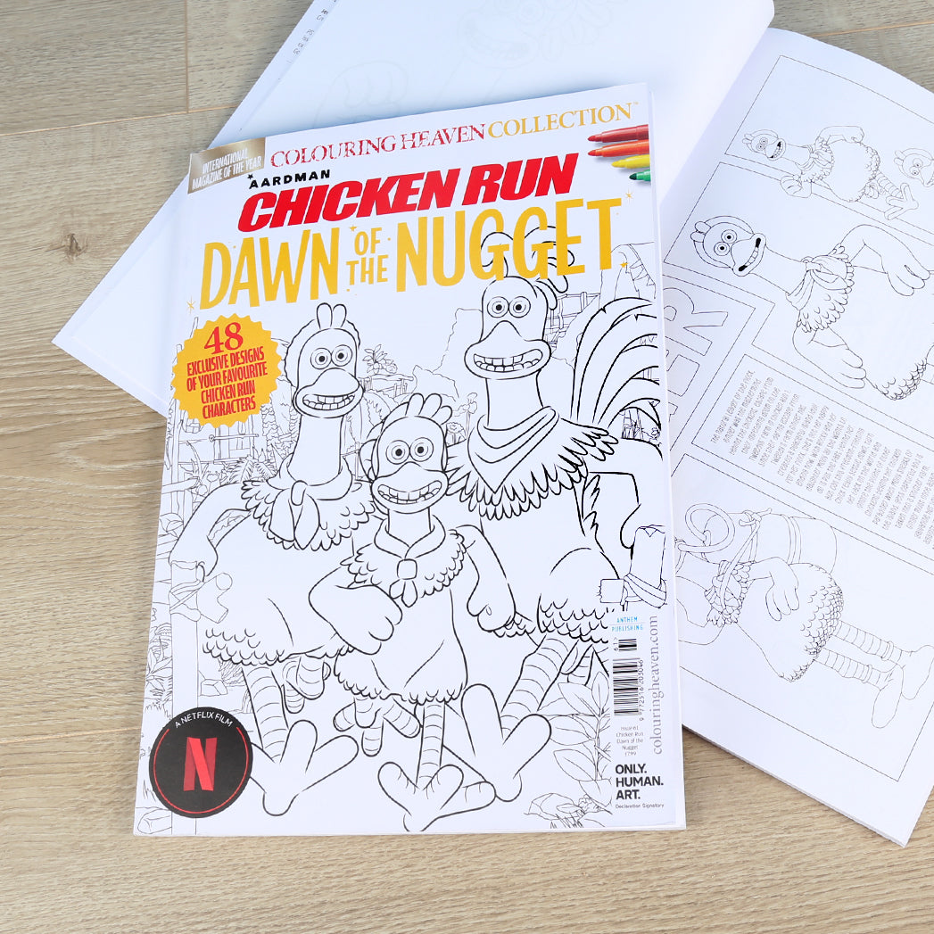 Chicken Run Dawn of the Nugget Colouring Book – Gromit Unleashed Shop