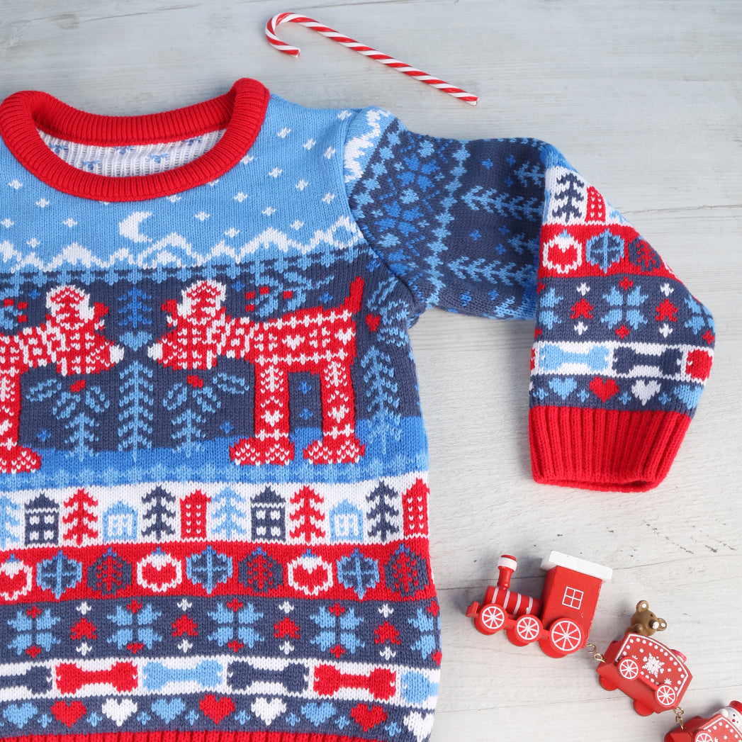 Gromit Knitted FairIsle Children's Christmas Jumper – Gromit Unleashed Shop