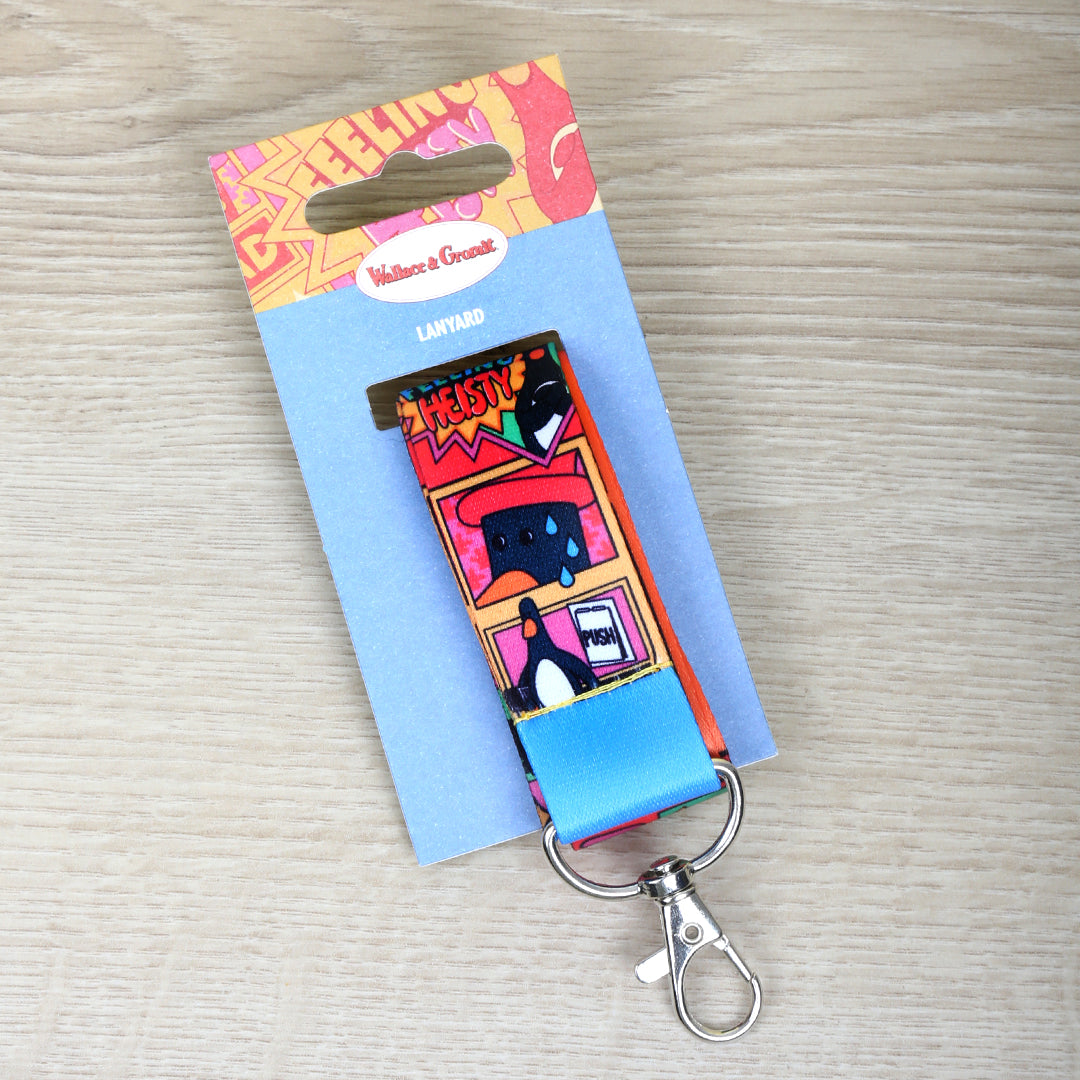 Feathers McGraw 'Feeling Heisty' Lanyard – Gromit Unleashed Shop