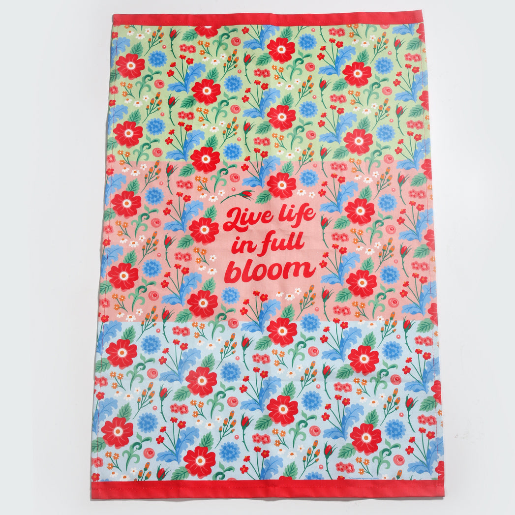 Inspired by Florals Tea Towel – Gromit Unleashed Shop