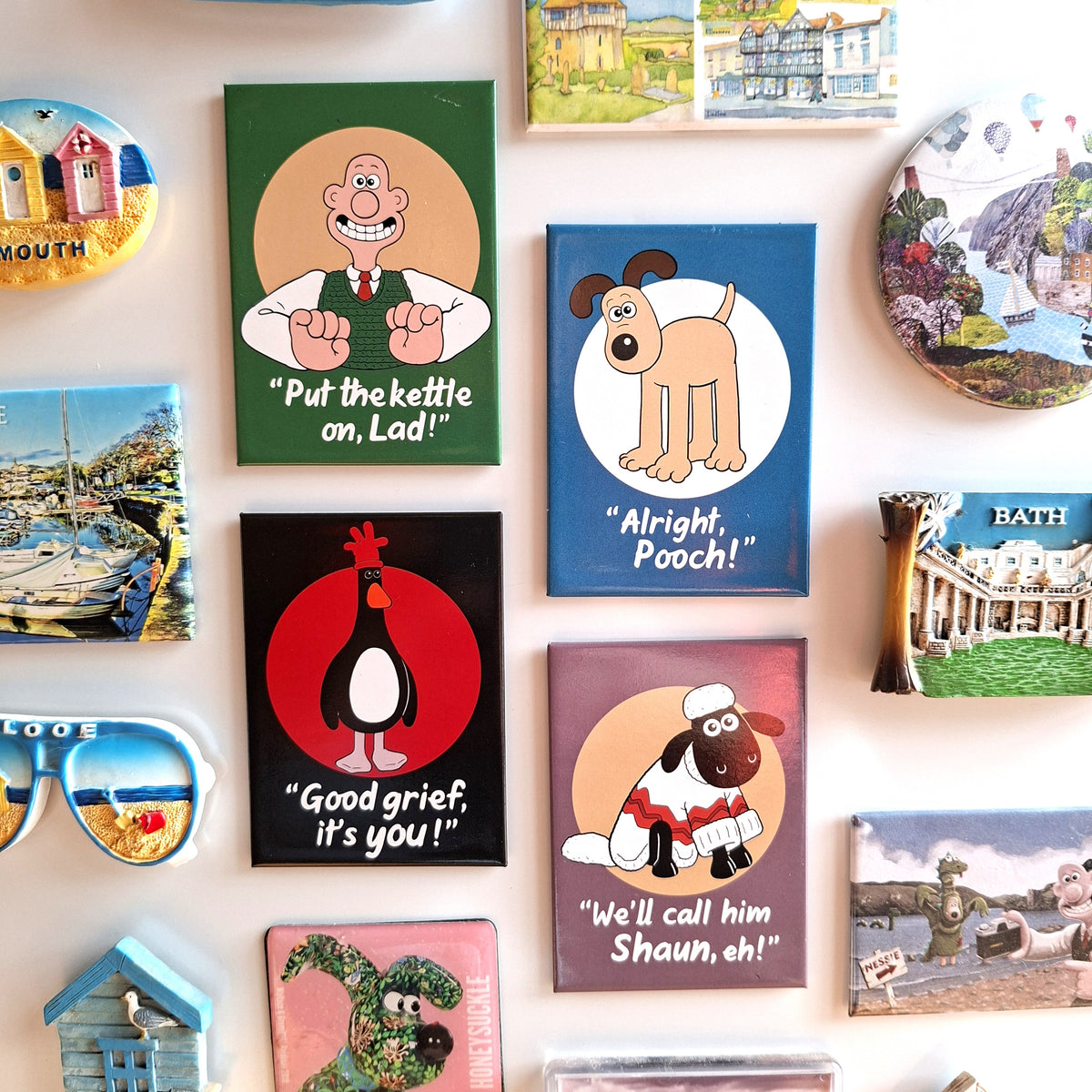 Wallace and Gromit Character Magnets – Gromit Unleashed Shop