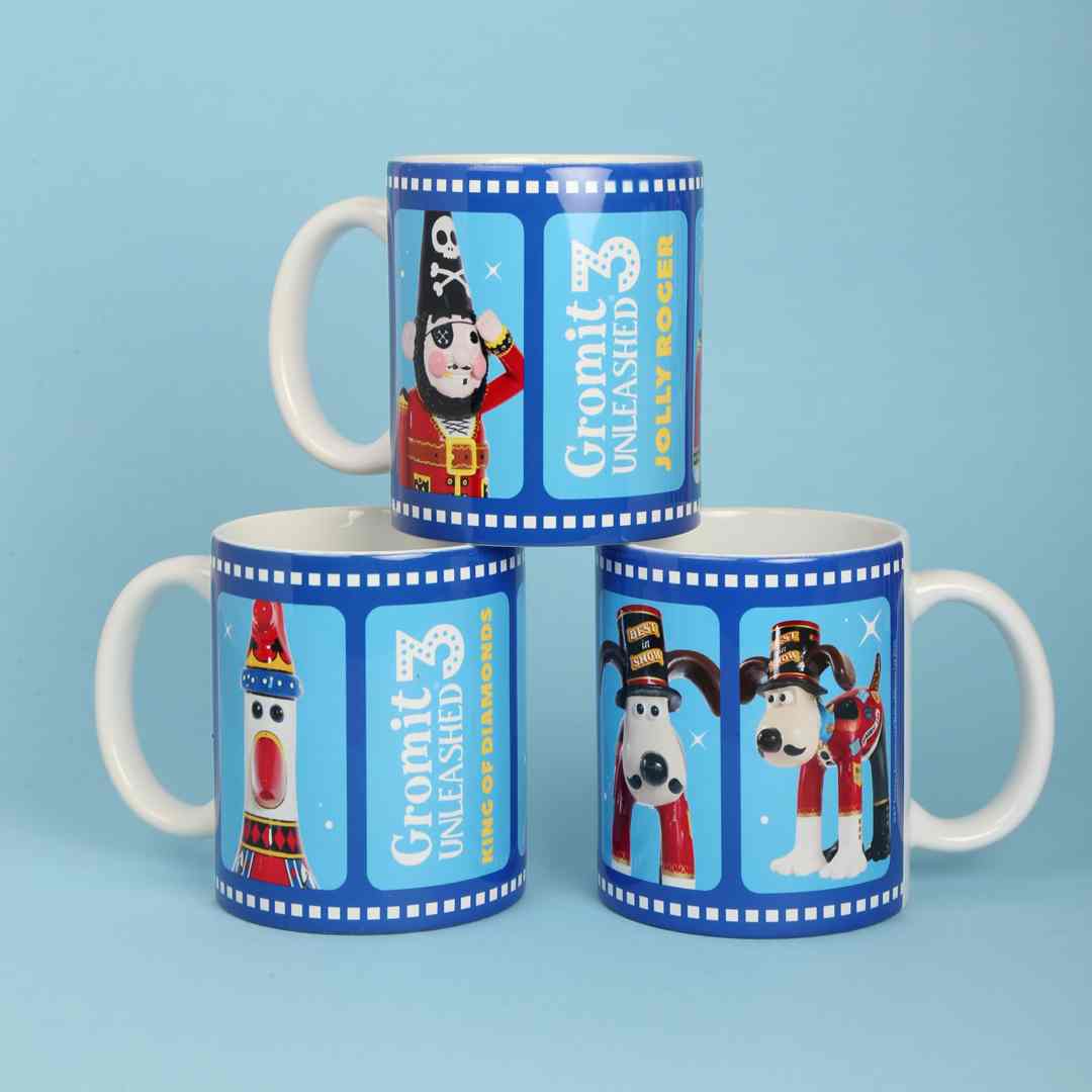 Gromit Unleashed 3 Mugs – Gromit Unleashed Shop