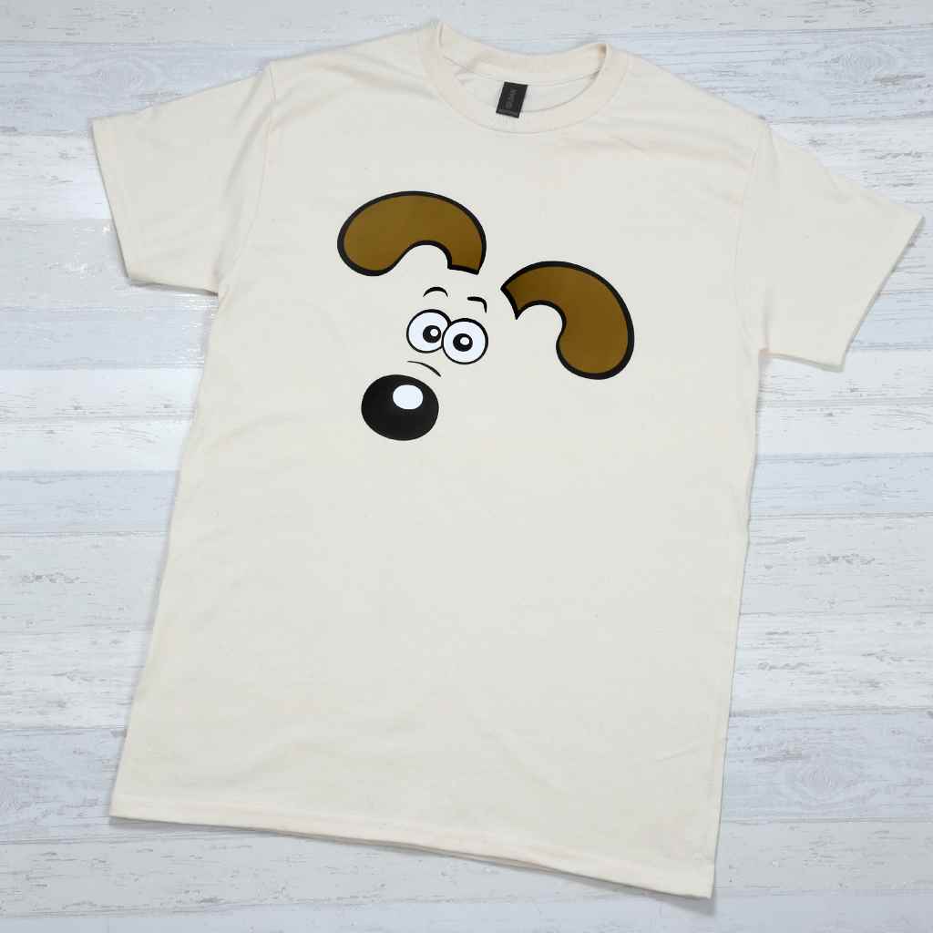Gromit Character Face T-shirt – Gromit Unleashed Shop
