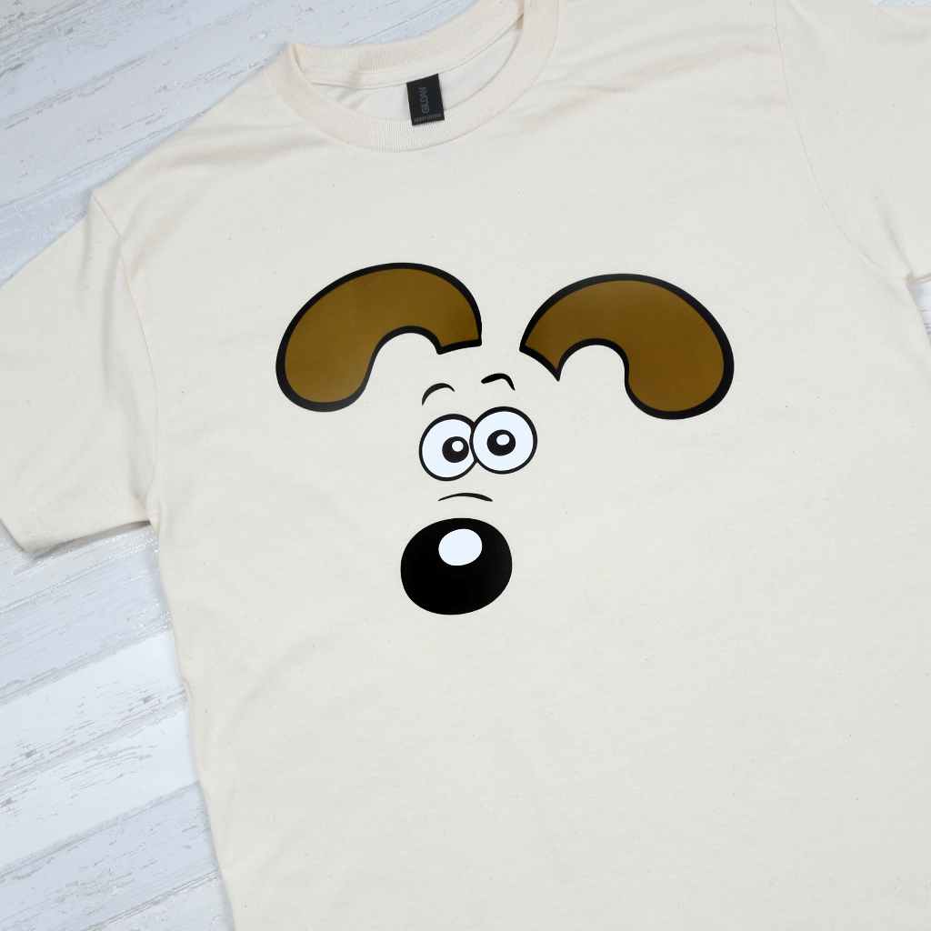 Gromit Character Face T-shirt – Gromit Unleashed Shop