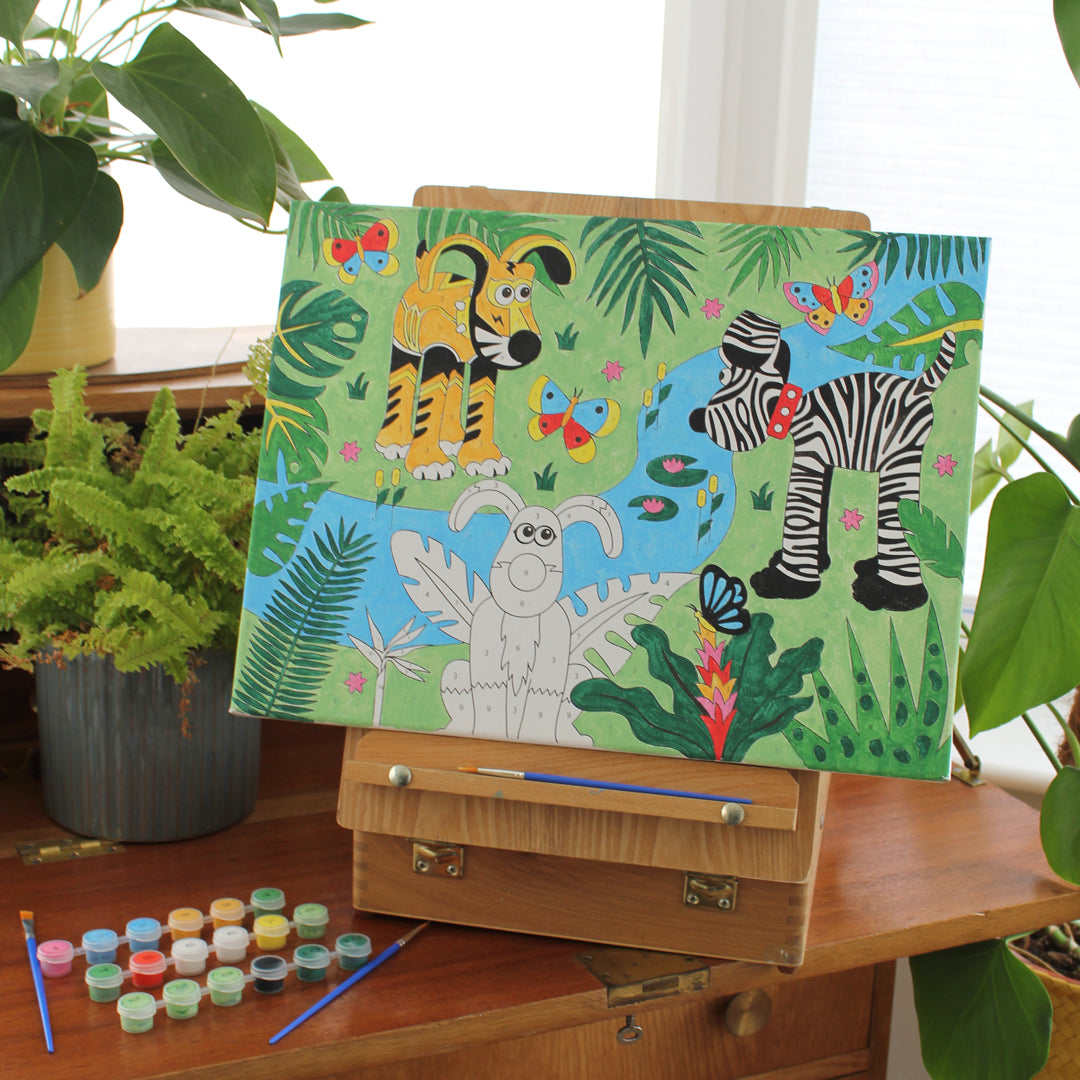 Jungle Paint By Numbers Canvas – Gromit Unleashed Shop
