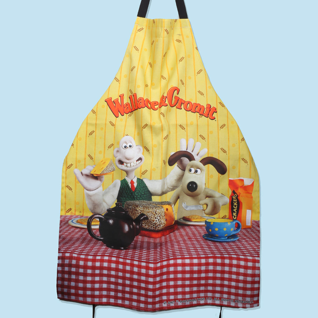Wallace & Gromit Tea and Cheese Apron – Gromit Unleashed Shop