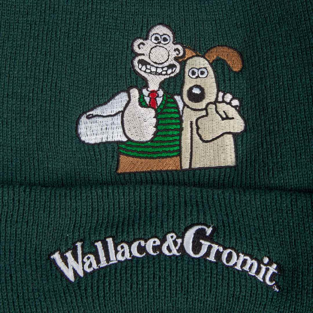 Wallace and Gromit Embroidered Beanie Hat – Gromit Unleashed Shop