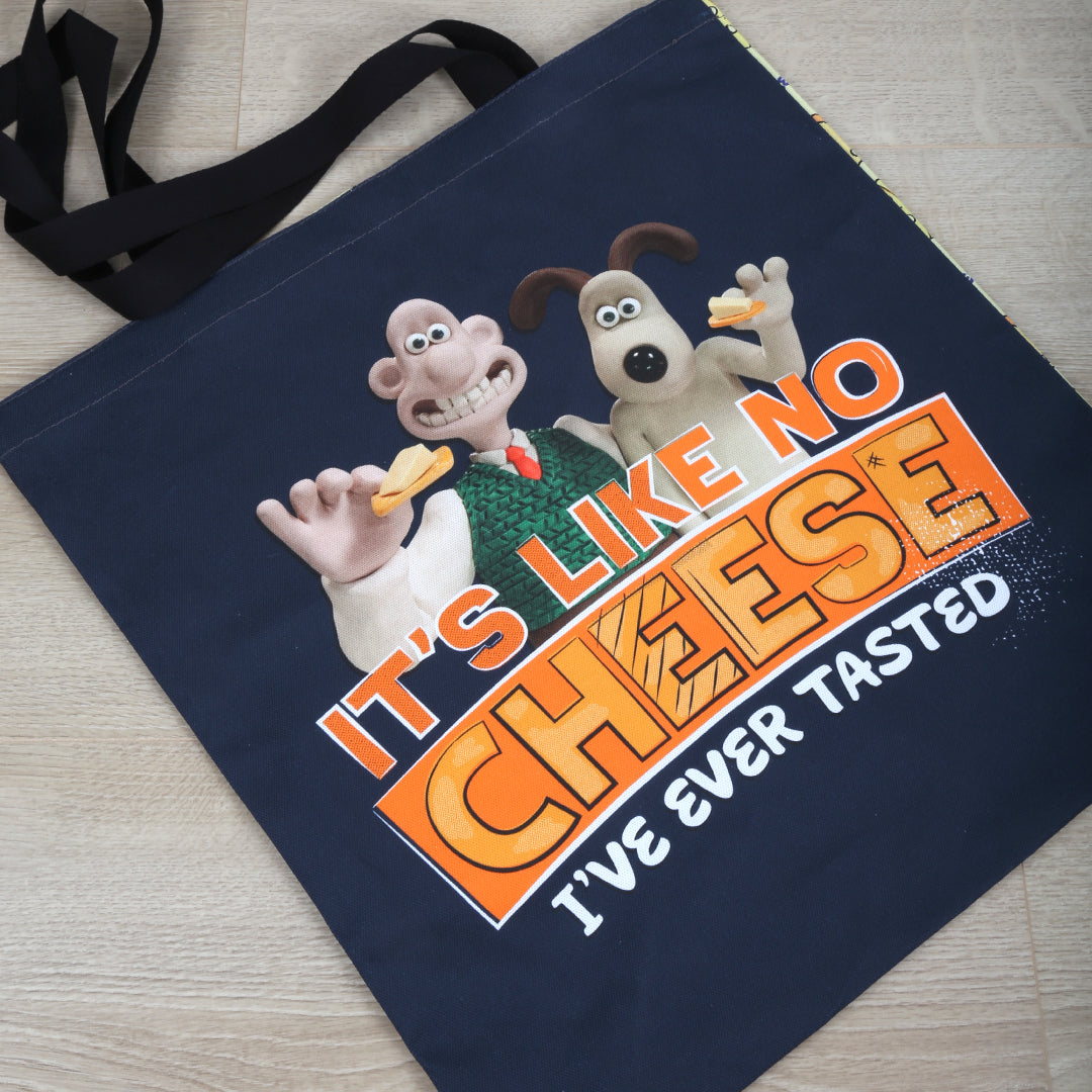 Wallace & Gromit 'It's Like No Cheese' Tote Bag – Gromit Unleashed Shop