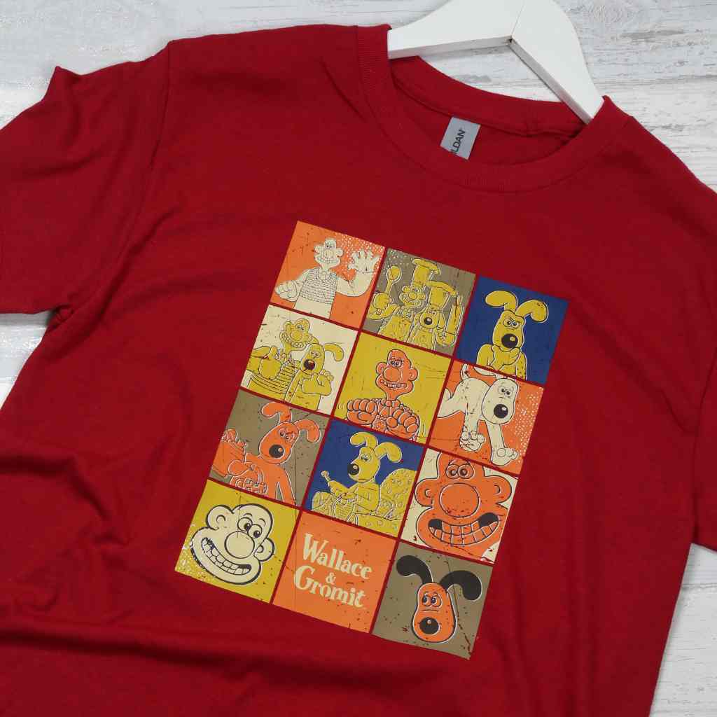 Wallace & Gromit Character Medley T-shirt – Gromit Unleashed Shop