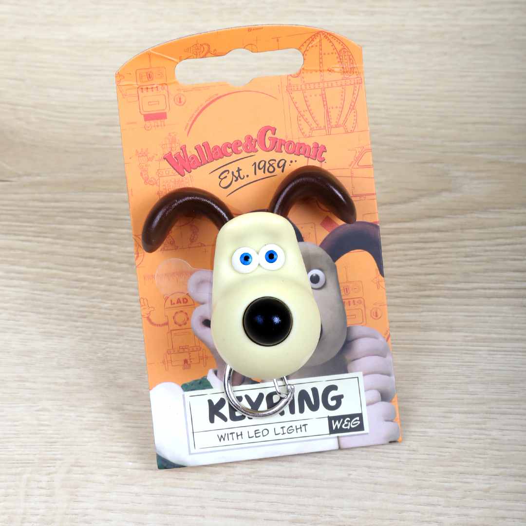 Wallace and Gromit Novelty LED Light-up Keyrings – Gromit Unleashed Shop