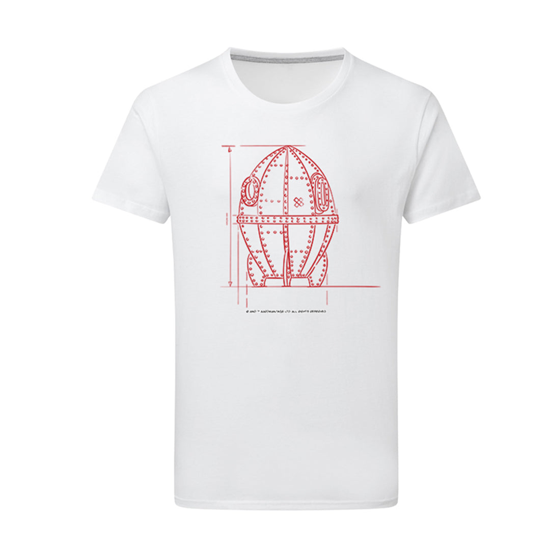 Wallace & Gromit Rocket Drawing White T-Shirt – Gromit Unleashed Shop