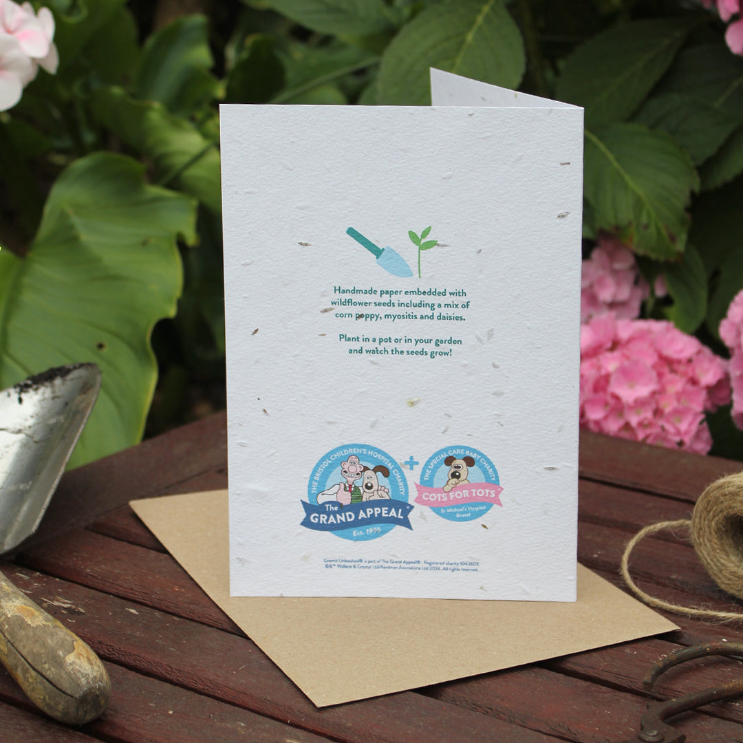 Plantable Wildflower Greetings Card – Gromit Unleashed Shop