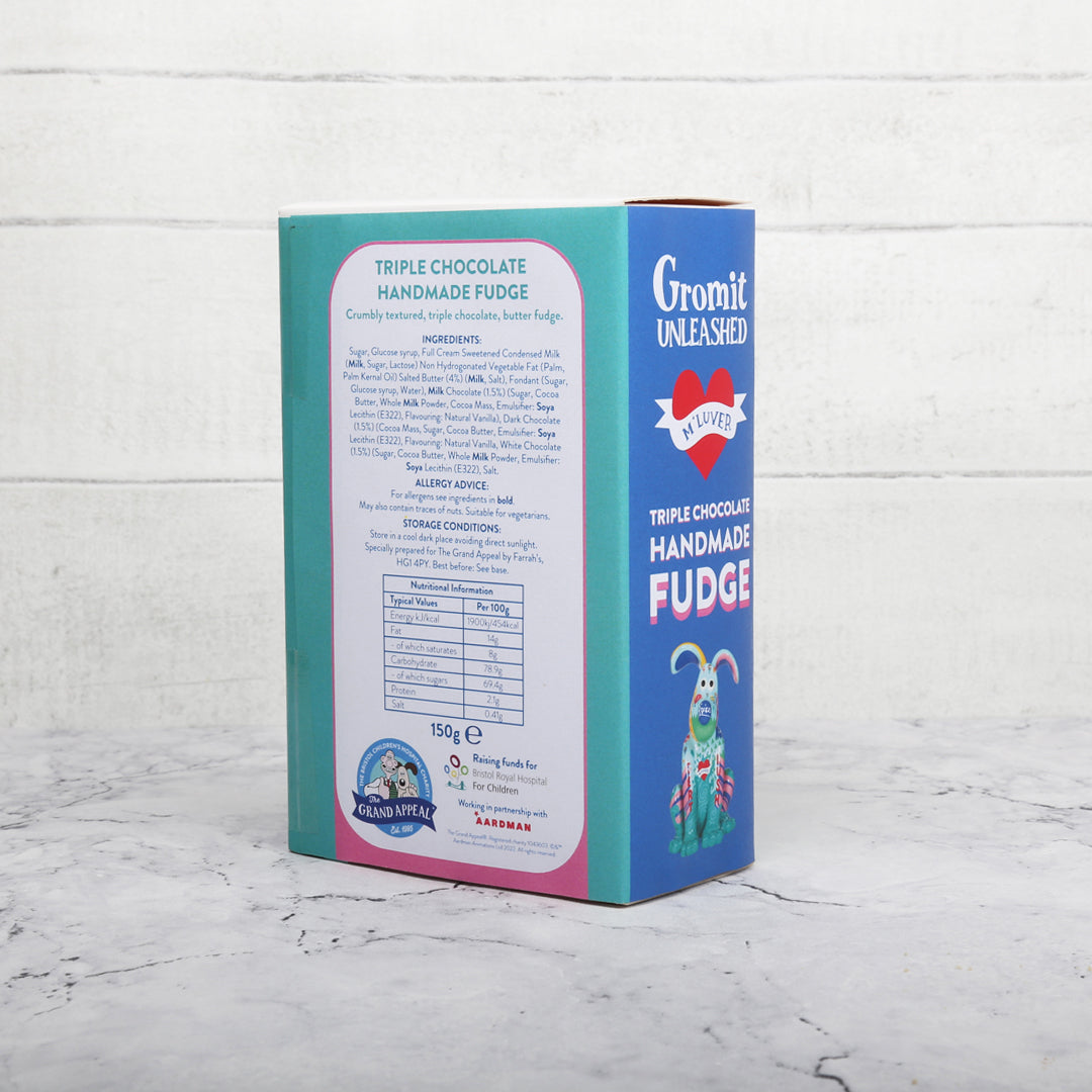 The Bristol Hound Gert Lush Triple Chocolate Fudge Gift box – Gromit ...