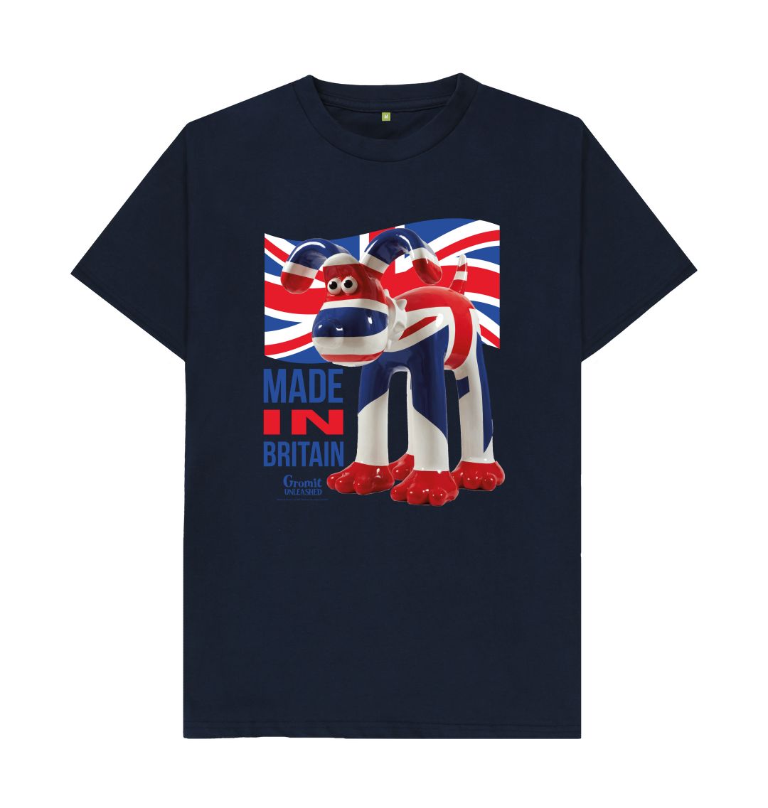 Union Jack Gromit Adult T-shirt – Gromit Unleashed Shop